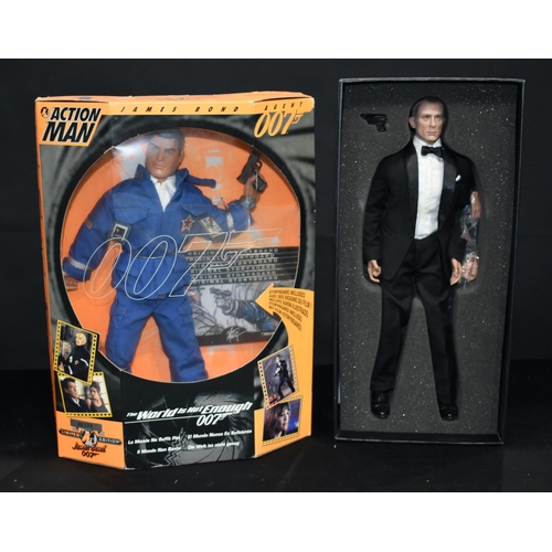 A boxed Hasbro Action man 007 James bond figure together with a ...