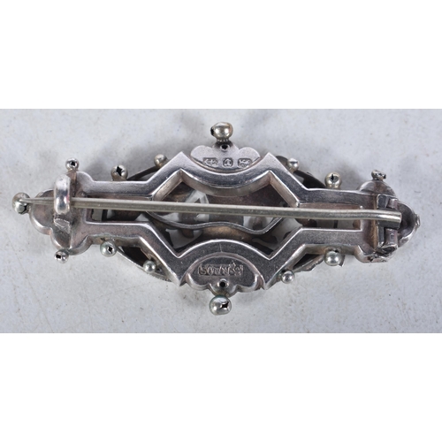 Collection of Sterling Silver Antique Brooches inc. Sweetheart x 5. 25 ...