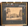 Joseph Ridley Radcliffe McCulloch (1893 - 1961) framed pencil sketch of ...