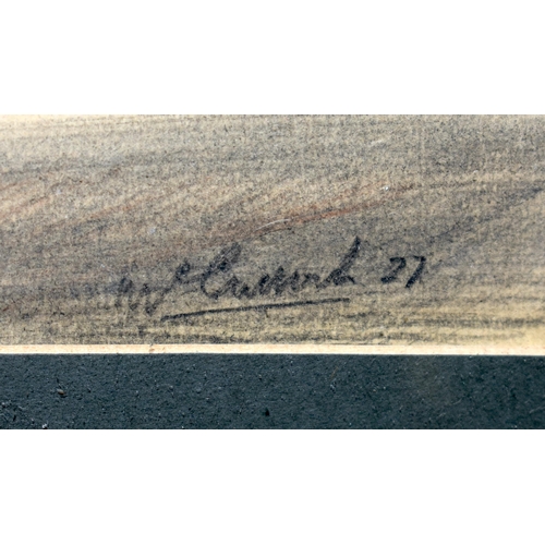 Joseph Ridley Radcliffe McCulloch (1893 - 1961) framed pencil sketch of ...