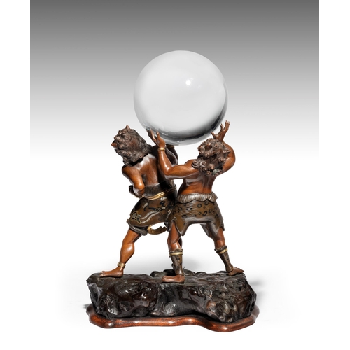 A FINE 19TH CENTURY JAPANESE MEIJI PERIOD BRONZE AND MIXED METAL ...