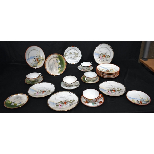 A collection of Japanese Tea ware 21cm (25)