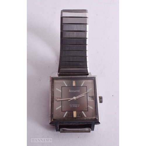 Accurist Square Case Watch Automatic Working. 3 cm wide.