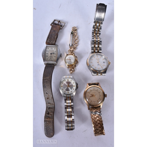 A collection of watches , Eterna, Beautina, Audax, Seiko (5)