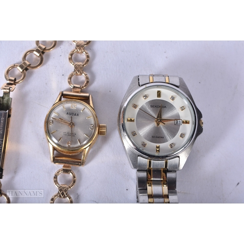 A collection of watches , Eterna, Beautina, Audax, Seiko (5)