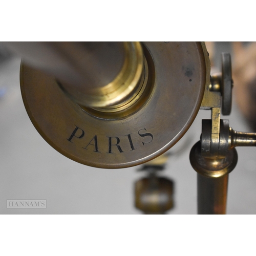 A FINE AND RARE EARLY 19TH CENTURY FRENCH TELESCOPE ON STAND by Bardoi ...