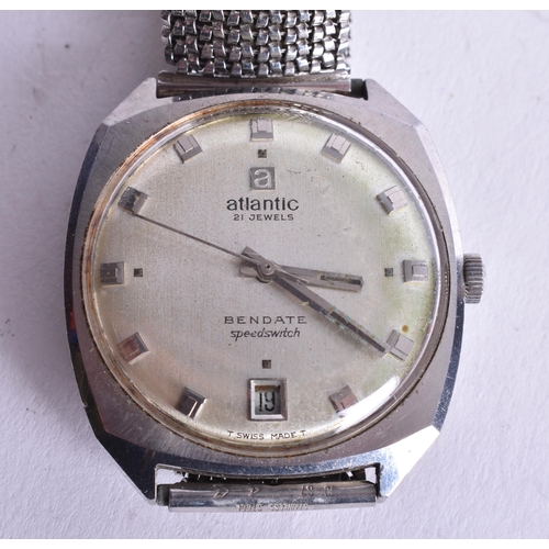Atlantic Bendate Speedswitch Watch Hand-Wind Working. 3.75 cm wide.