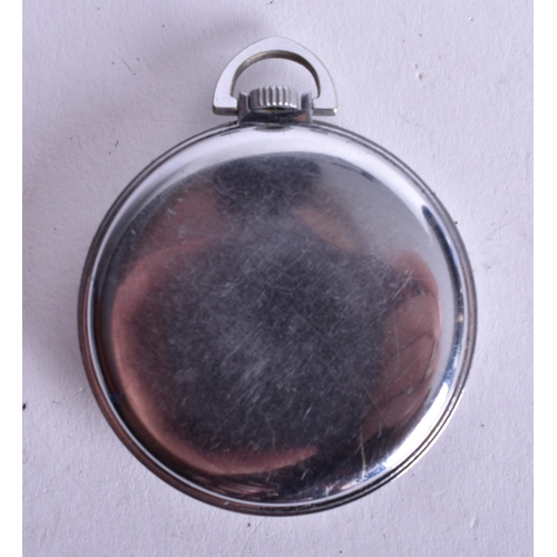 Studio Slimline Pocket Watch Hand-Wind Working. 4.75 cm wide.