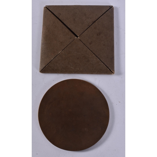 WW1 Death Plaque With Card Holder, Named Charles Bailey Chadwick. 12 cm ...