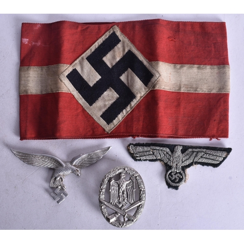 WW2 German National Socialist workers Party Arm Band & Three German ...
