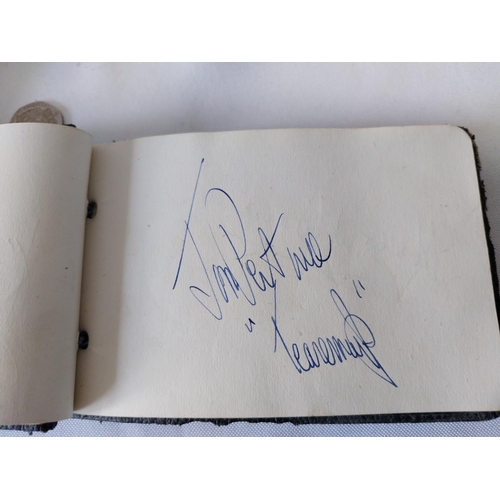 A Victorian cook book c1888 & a 1940s autograph book inc Jimmy Jewel ...