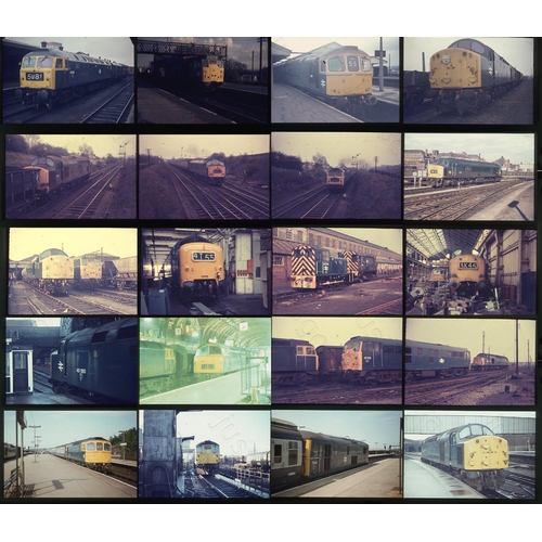 Railway. Modern Traction. A small selection of 43 x 35mm, original ...
