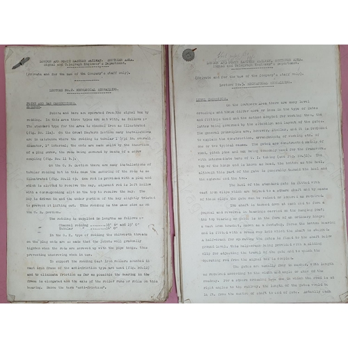 Railway. Paper Railwayana. A folder of signalling documents published ...