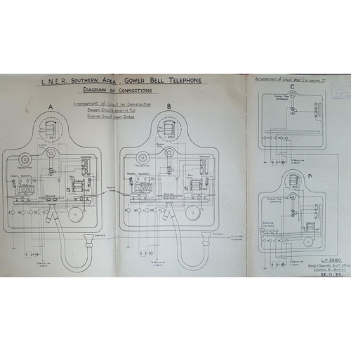Railway. Paper Railwayana. A folder of signalling documents published ...