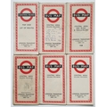 Bus. A collection of 6 London Transport Central bus route maps. 1957-62 ...