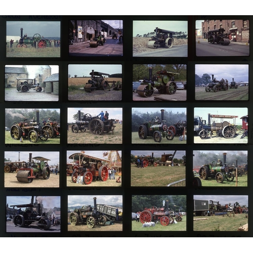 Traction Engines. A small selection of 72 x 35mm, colour slides, on ...