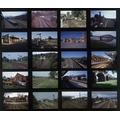 Railway. Infrastructure. An assortment of approx. 100 x 35mm, colour ...