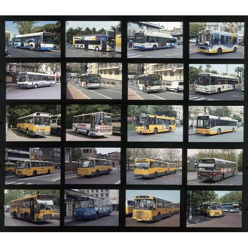Overseas Buses. A small collection of approx. 80 x 35mm, colour slides ...