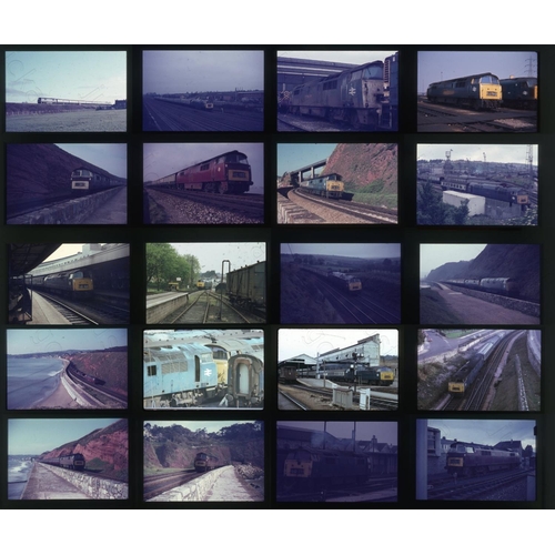 Railway. Modern Traction. A small collection of 35 x 35mm, colour ...