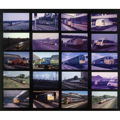 Railway. Modern Traction. A wooden slide box of approx. 480 x 35mm ...