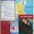 Railway. Paper Railwayana. Four British Railways booklets/maps, plus a ...