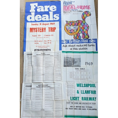 Railway. Paper Railwayana. Five British Railways posters and station ...