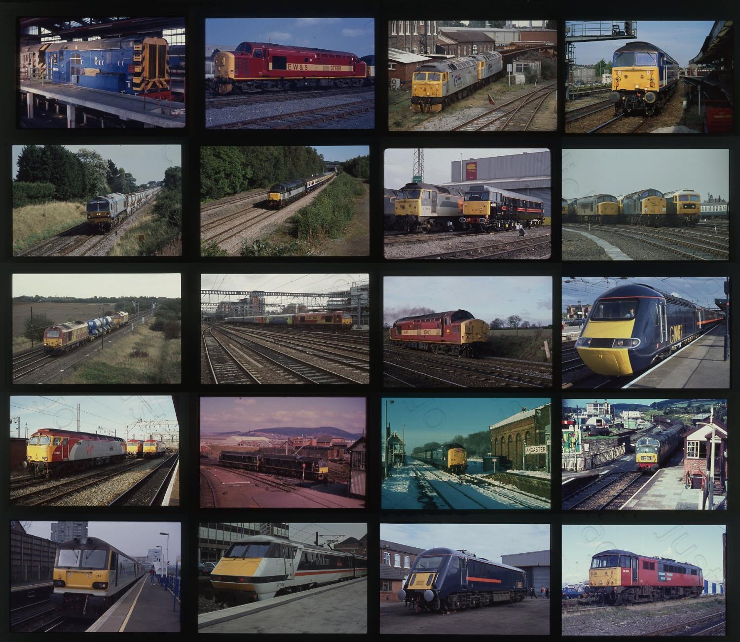 Railway. Modern Traction. A good collection of approx. 500 x 35mm ...