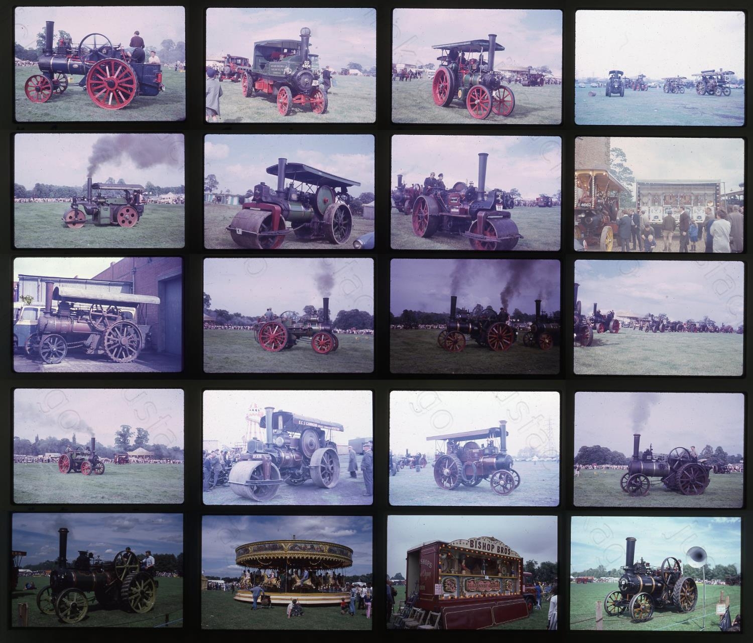 Traction Engines. A small collection of 57 x 35mm, original colour ...