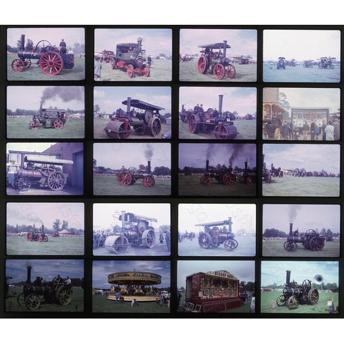 Traction Engines. A small collection of 57 x 35mm, original colour ...