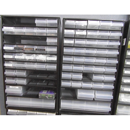 14 SETS OF COMPONENT DRAWERS AND CONTENTS