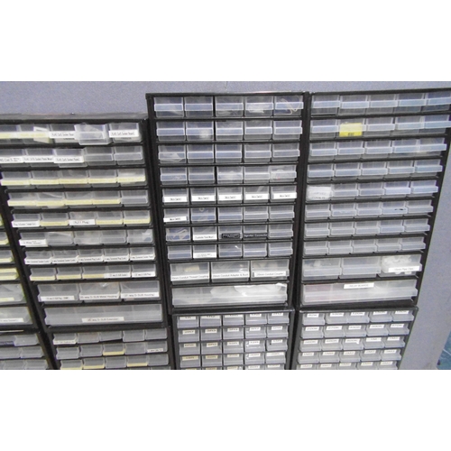 14 SETS OF COMPONENT DRAWERS AND CONTENTS