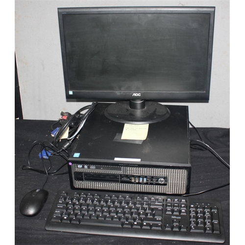 HP DESKTOP COMPUTER BASE (111gb HARD DRIVE. 8GB RAM, INTEL CORE i5 ...