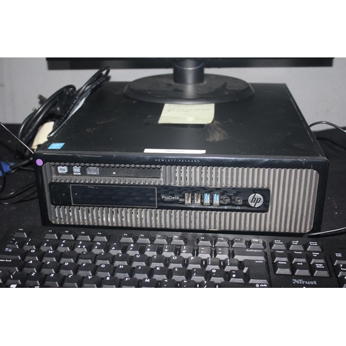 HP DESKTOP COMPUTER BASE (111gb HARD DRIVE. 8GB RAM, INTEL CORE i5 ...