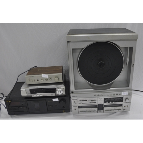 BINATONE HI-FI WITH TURNTABLE, REALISTIC AMPLIFIER TEAC CASSETTE DECK ...