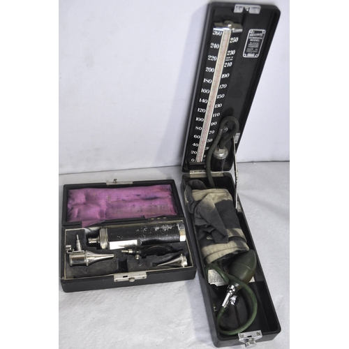 BOX OF OLD MEDICAL EQUIPMENT