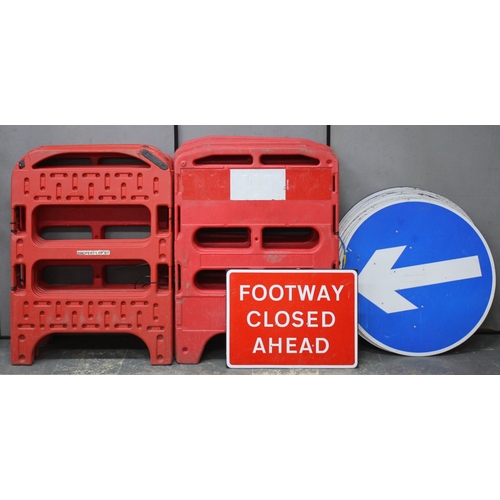 7 SETS OF MANHOLE BARRIERS AND CHAPTER 8 SIGNAGE