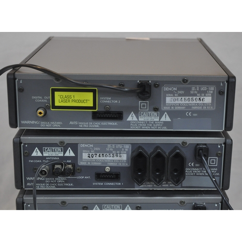 DENON SEPARATES HI-FI COMPRISING - UCR-100 CASSETTE DECK, UDR-100 CD ...