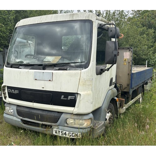 LEYLAND DAF FA LF45.150 7.5T LORRY WITH HI-AB, REGISTRATION AY54 GGK ...