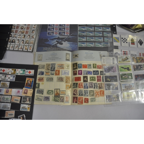 BOX OF STAMPS AND STAMP BOOKS