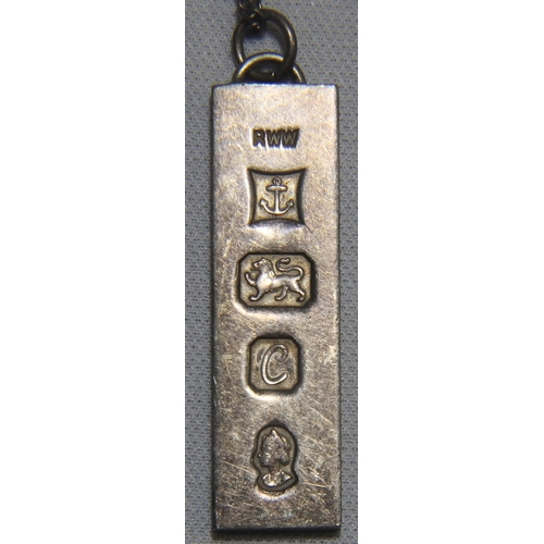 SILVER INGOT AND CHAIN (18.8g)