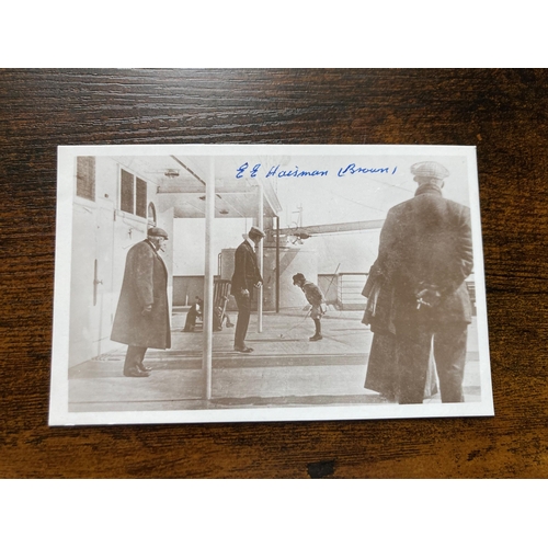 Titanic Survivor Edith Haisman signed 6 x 4 b/w repro postcard of ...