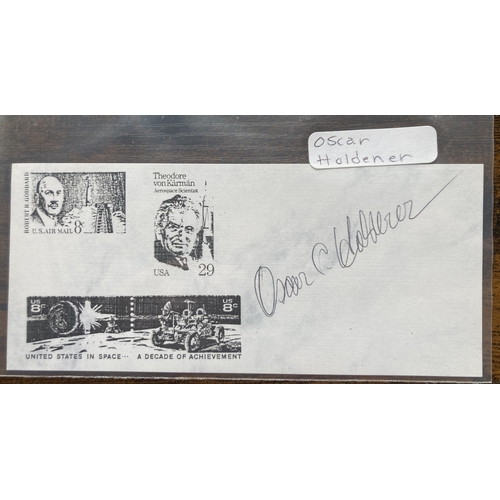 WW2 Von Braun Rocket Scientist Oscar Holderer signed page Op Paperclip ...
