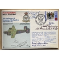 WW2 Uboat commanders multiple signed 511 sqn RAF flown cover ...