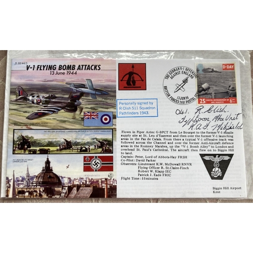 WW2 Bomber command signed cover JS50/44/5b V - I Flying Attacks Signed ...