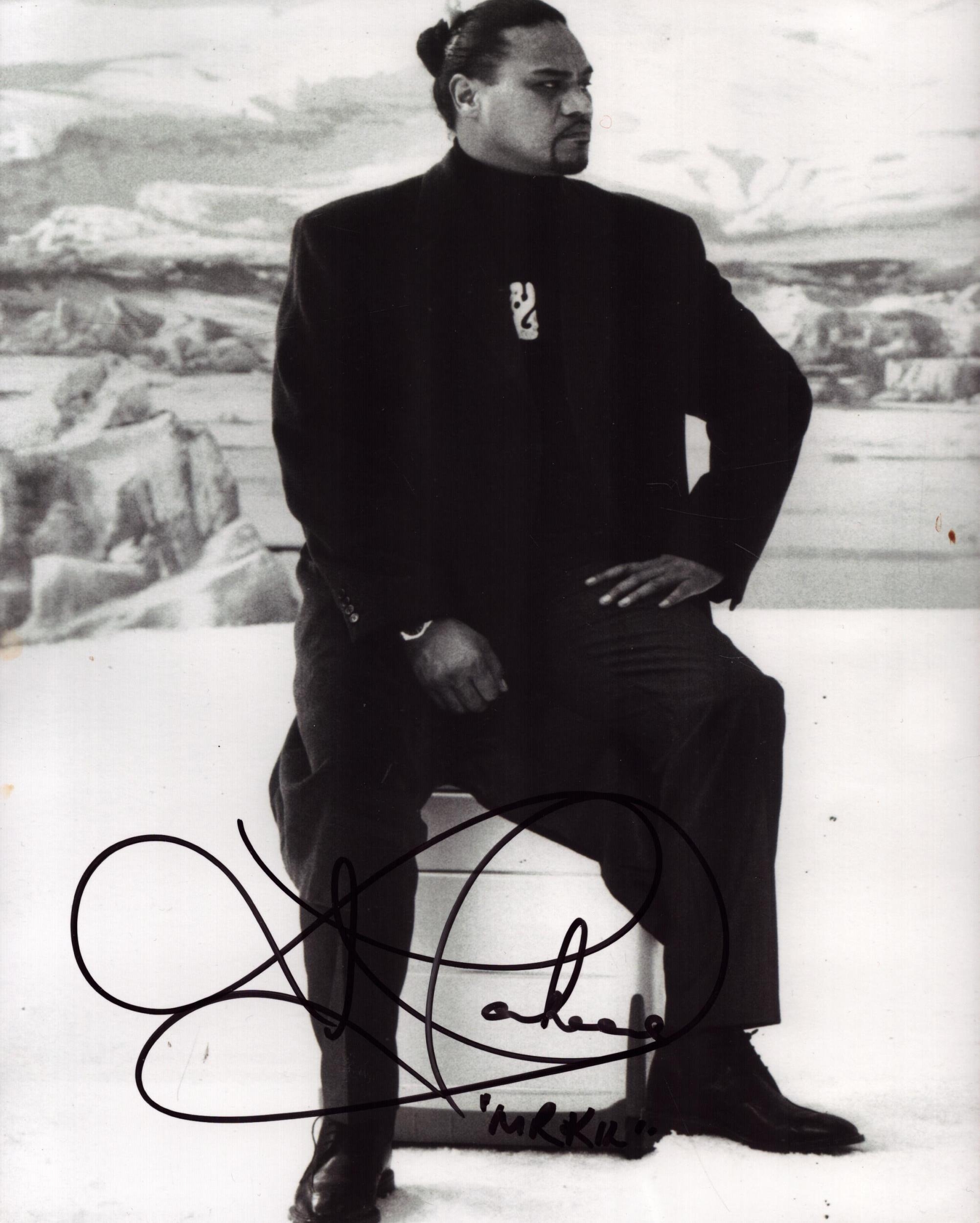 Lawrence Makoare signed 10x8inch James Bond Mr Kill black and white ...