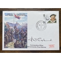 Falklands war Lieutenant Colonel Andrew Whitehead signed Royal Marines ...