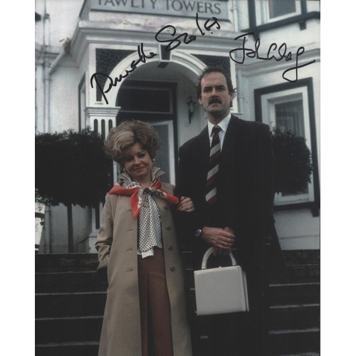 Prunella Scales & John Cleese signed 10x8 inch colour photo. 'Fawlty ...