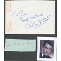 Actors signed collection. 4 in total. Googie Withers, Dorothy Tutin ...
