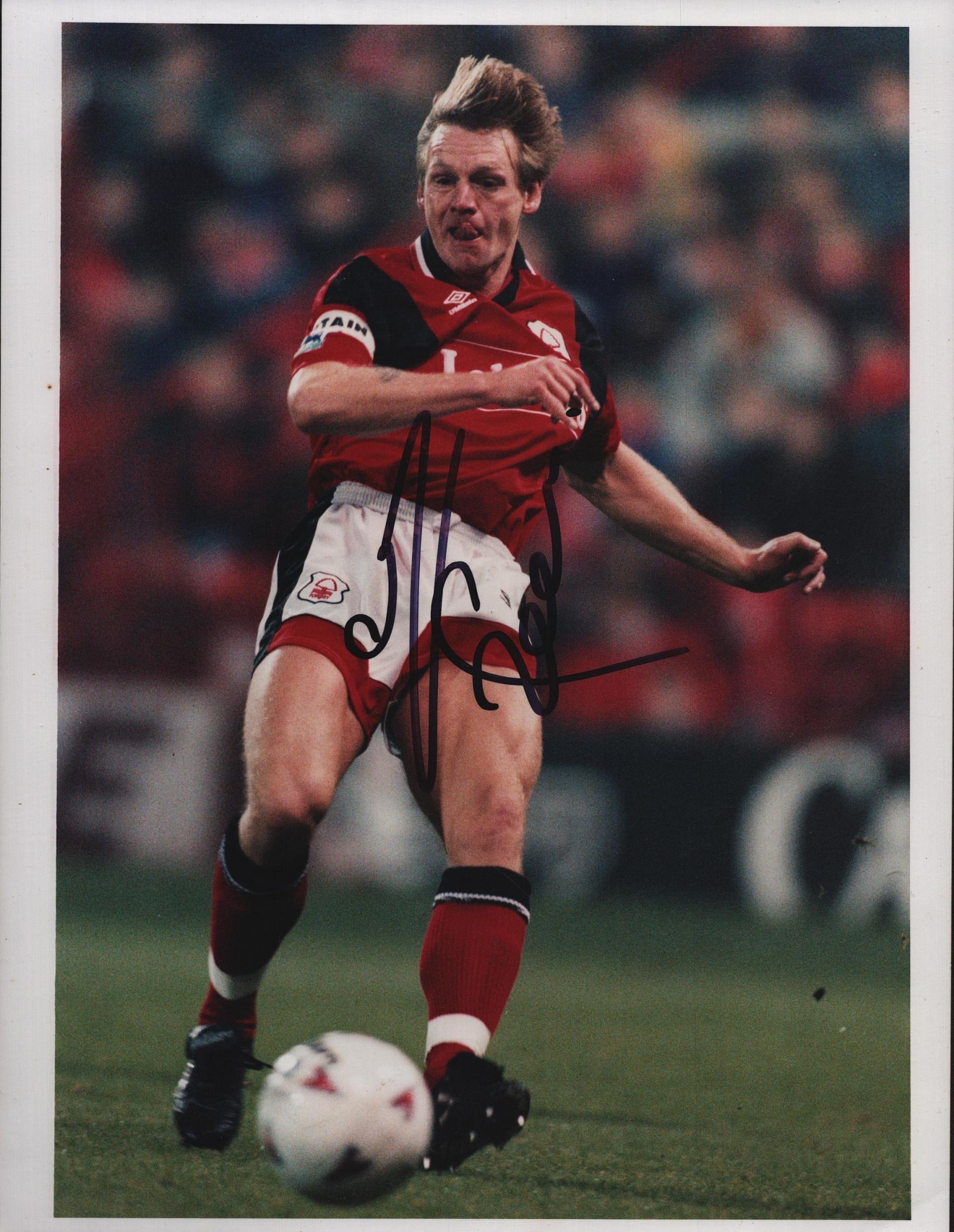 Stuart Pearce signed 10x8 inch colour photo pictured while playing for ...