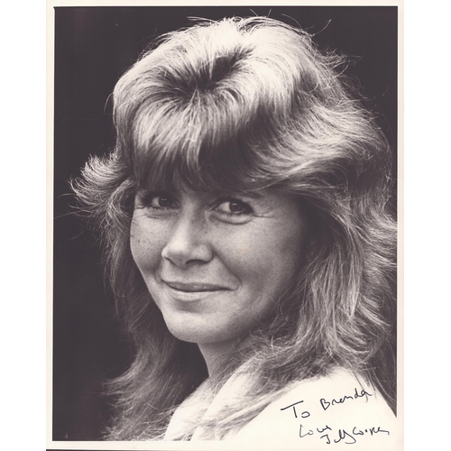 Jilly Cooper signed 10x8inch black and white photo. Dedicated. Good ...
